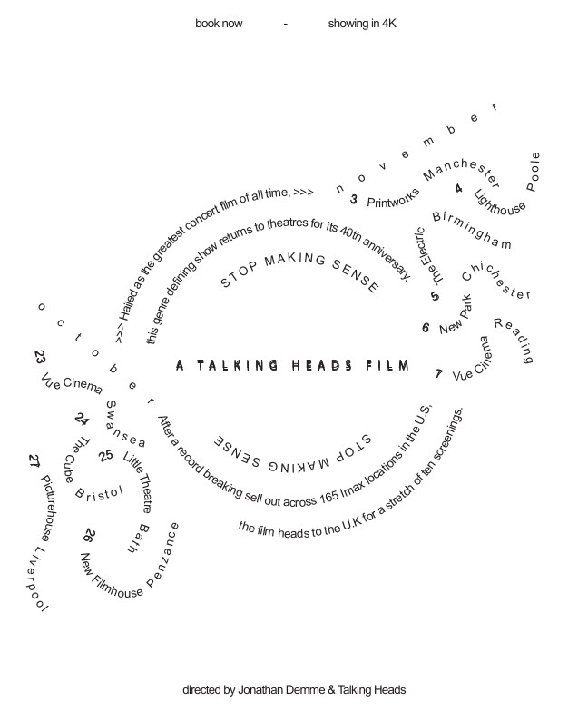 Stop Making Sense Posters - Lowri Creative