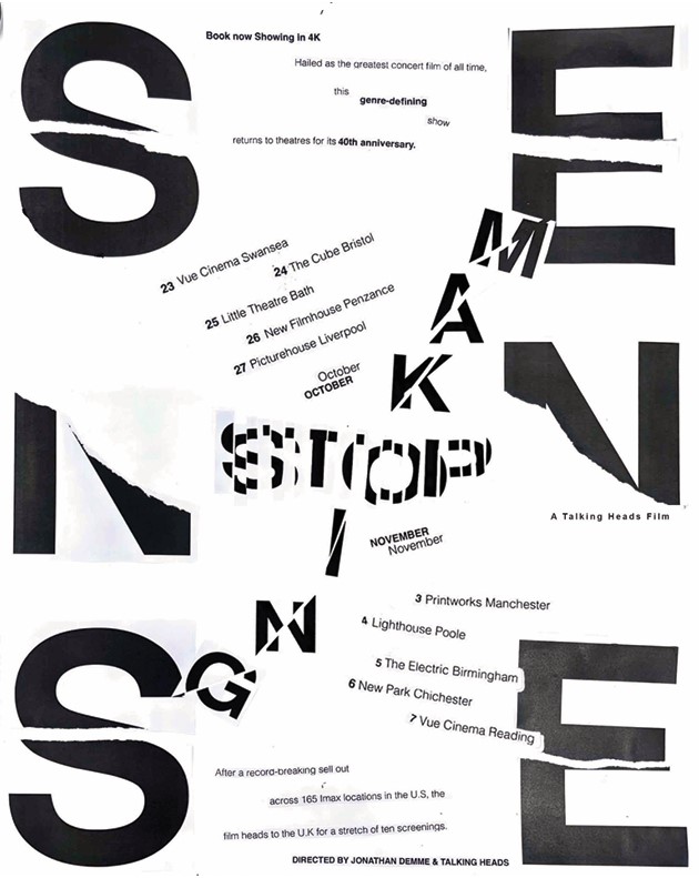 Stop Making Sense Posters - Lowri Creative